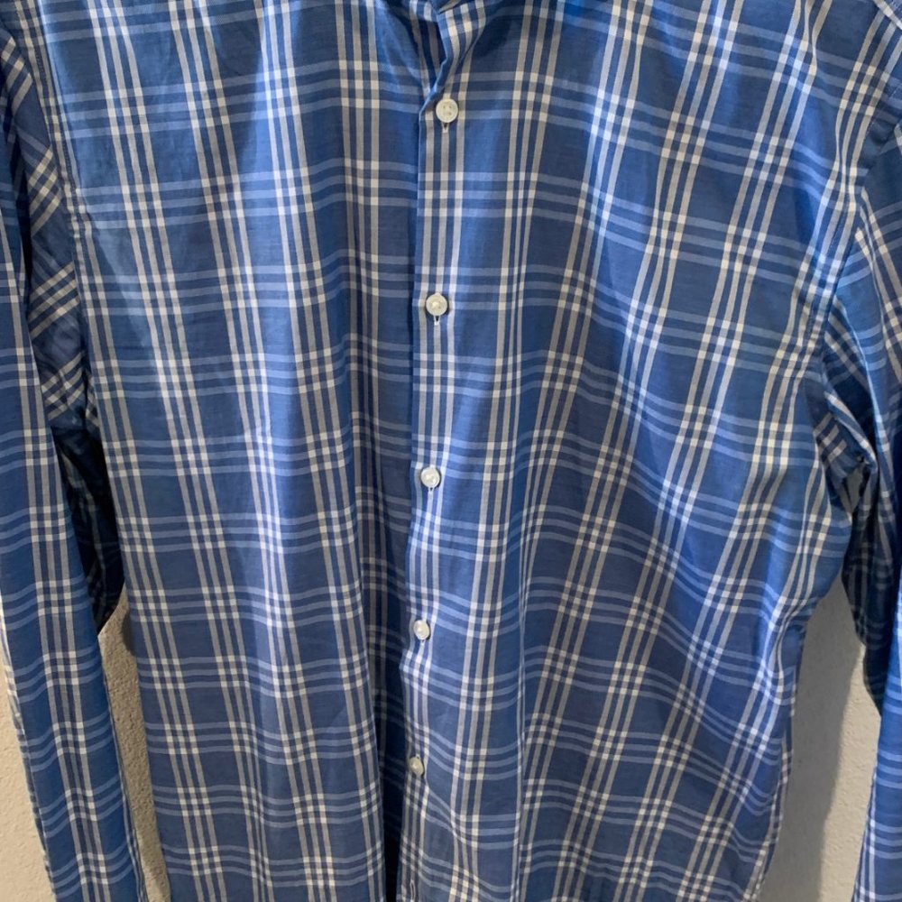 Hugo Boss Sharp Fit Mens Dress Shirt Blue - Gem